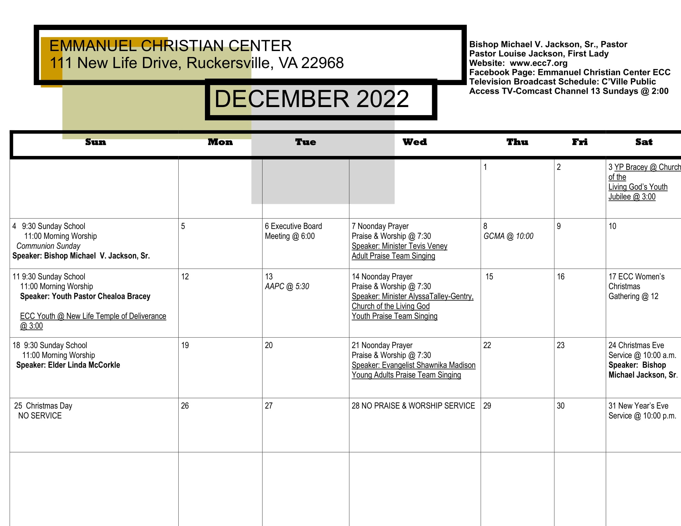 Emmanuel Christian Center | A Vision-Driven Ministry