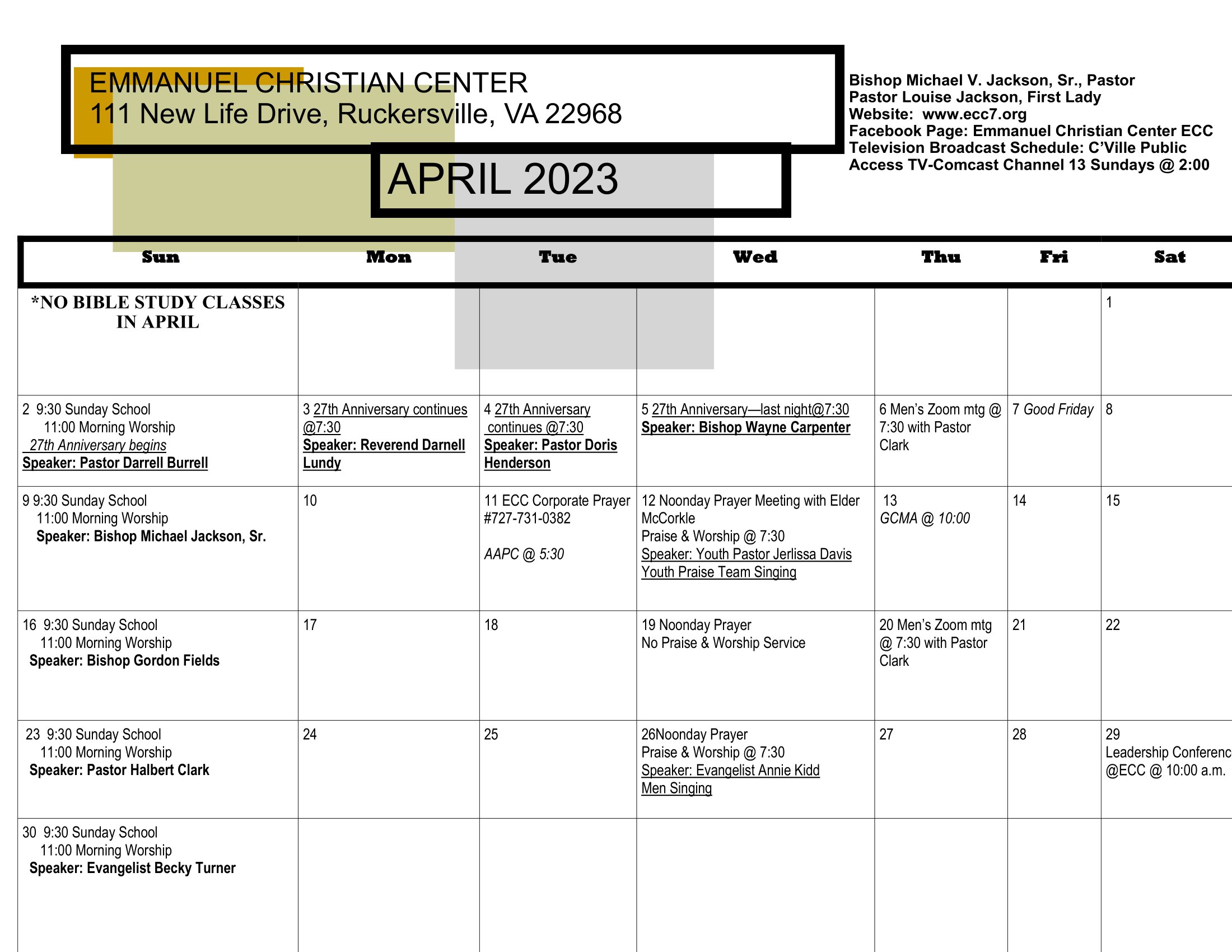 History | Emmanuel Christian Center