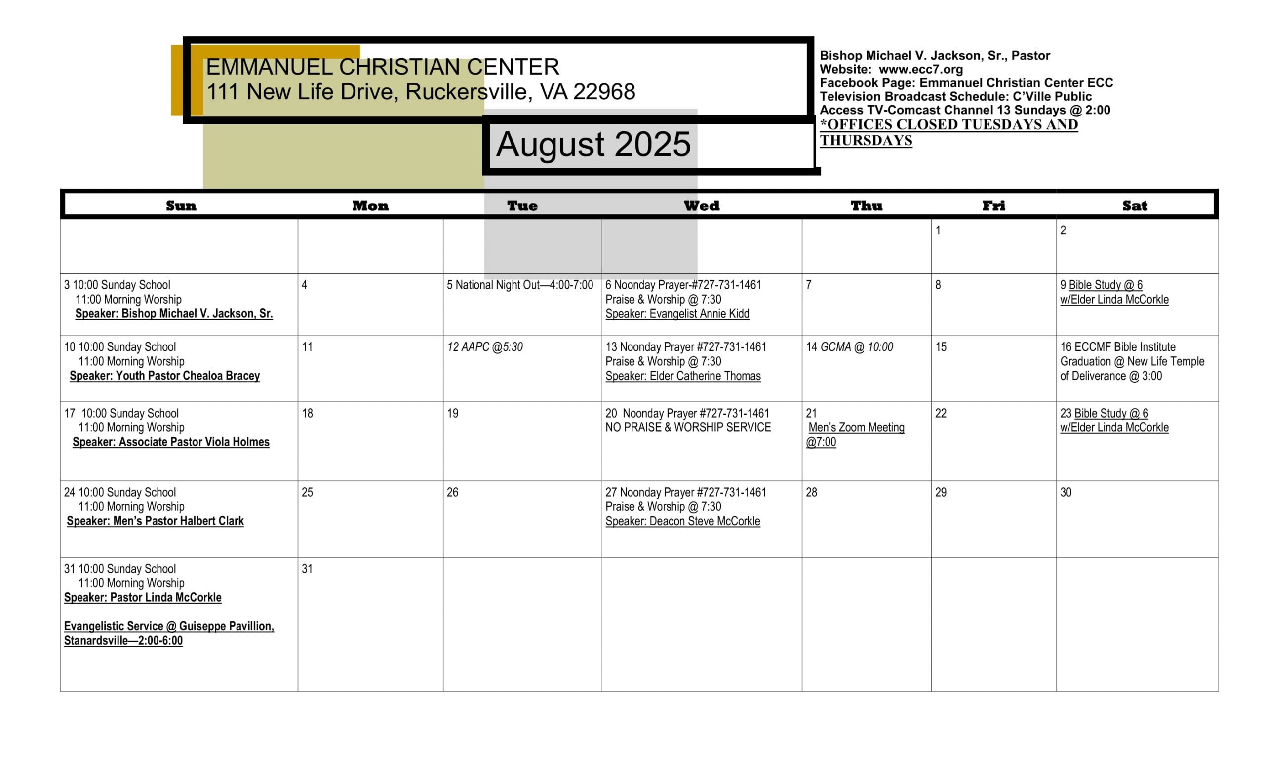 Emmanuel Christian Center | A Vision-Driven Ministry